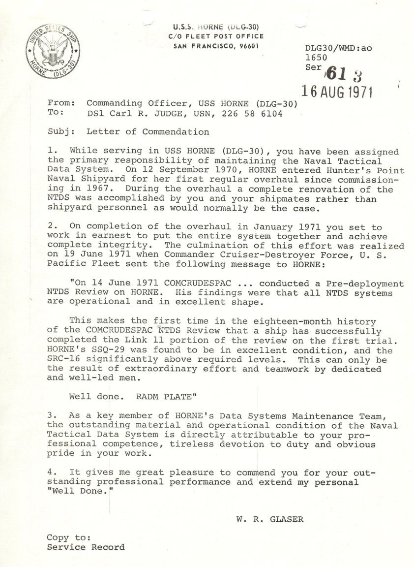 USS Horne CG-30 Photos - Odds & Ends
